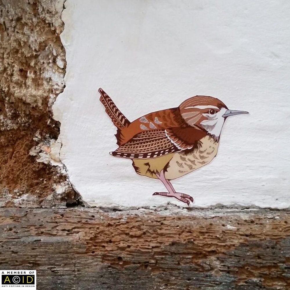 Wren Wall Decal, Woodland Wall Sticker, Kitchen Farmhouse Decor - Etsy UK
