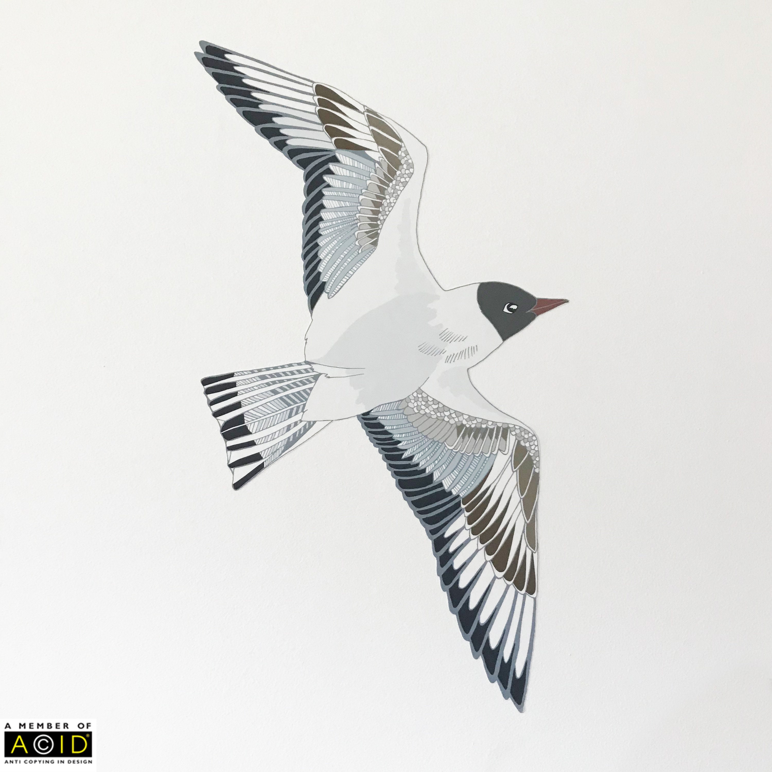 Gull Wall Sticker Set Nautical Wall Decals Flying Seagull - Etsy UK