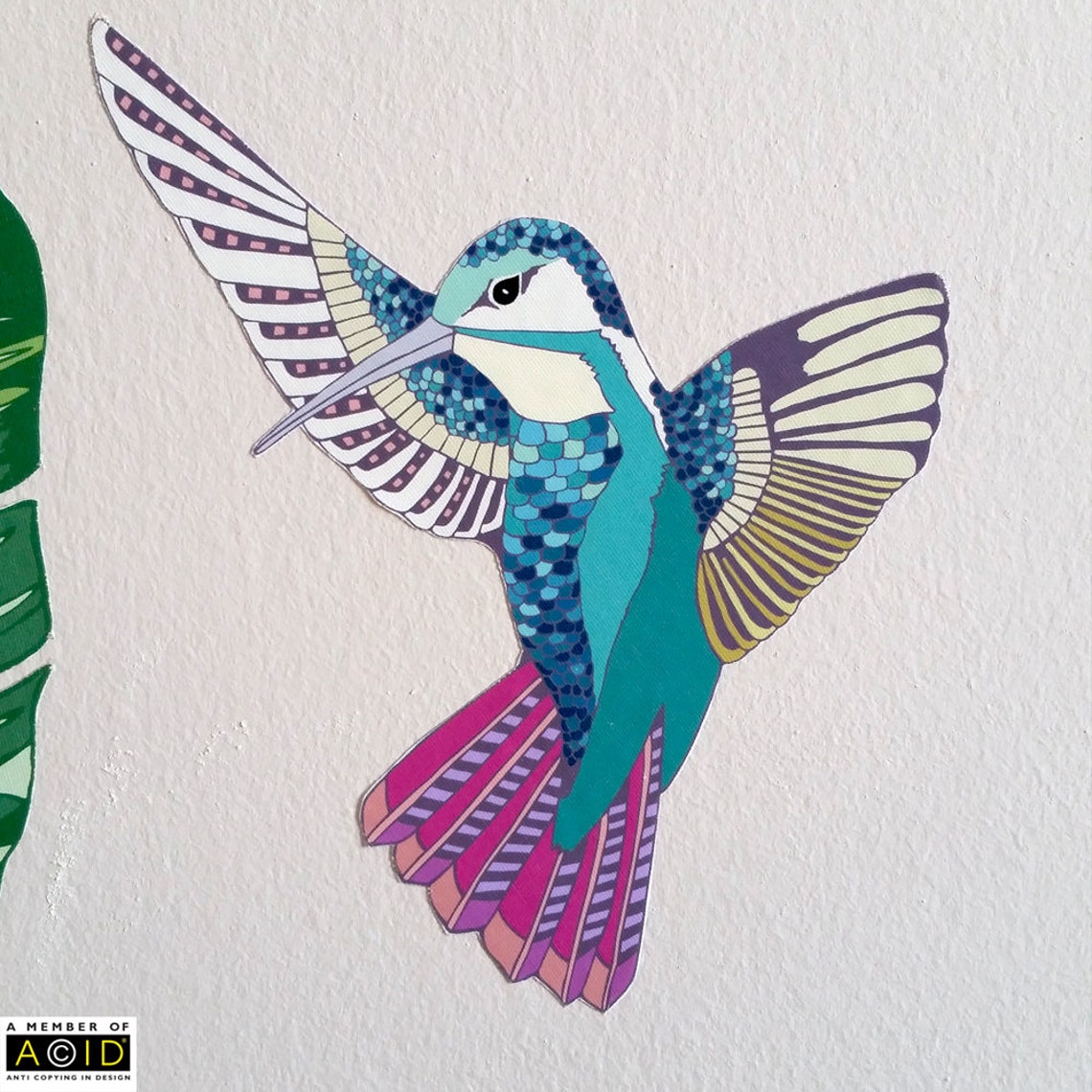 Hummingbird Wall Stickers Bird Wall Decals | Etsy