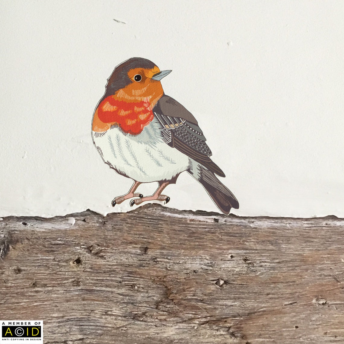 Robin Wall Decal Robin Wall Sticker Robin Wall Stickers - Etsy