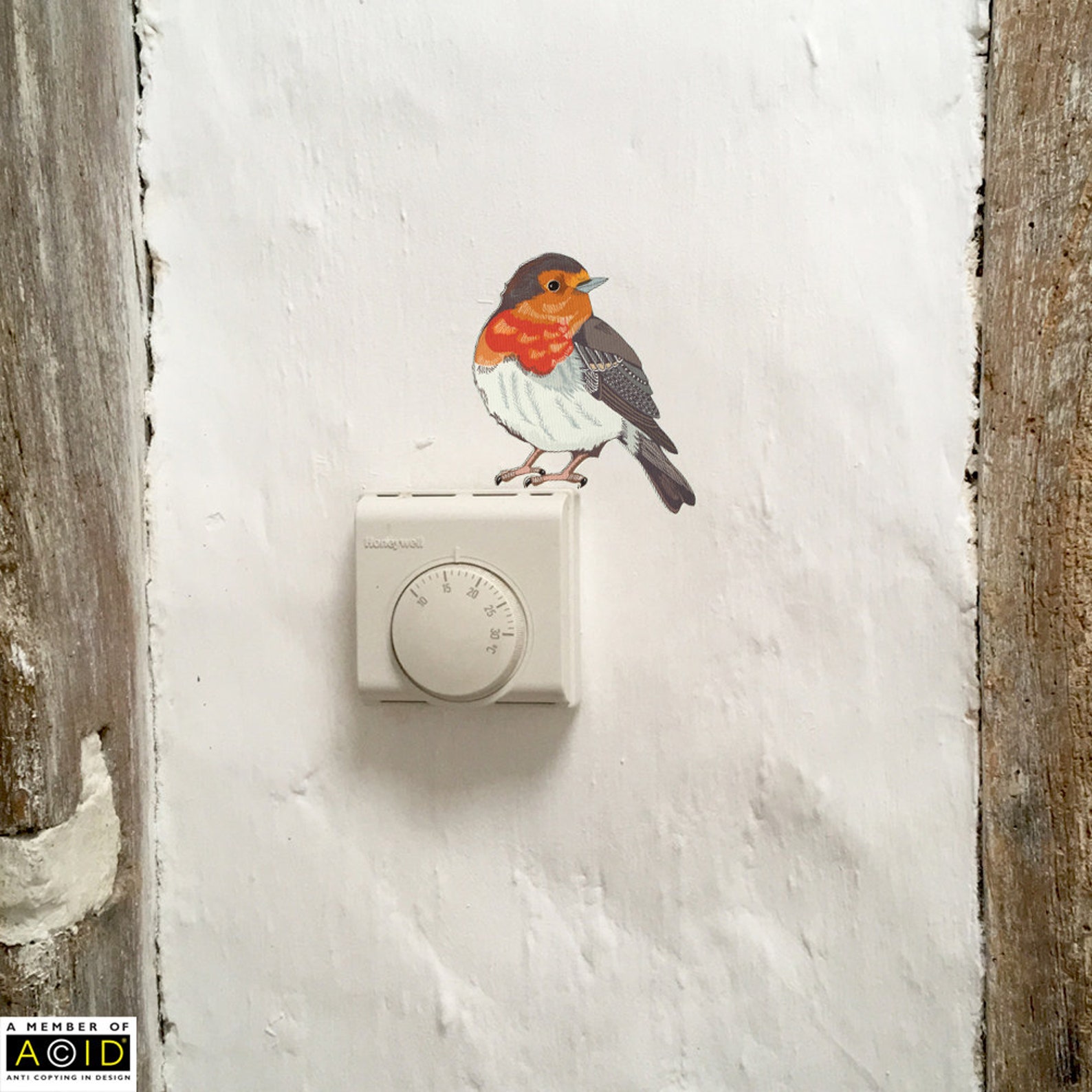 Robin Wall Decal Robin Wall Sticker Robin Wall Stickers - Etsy