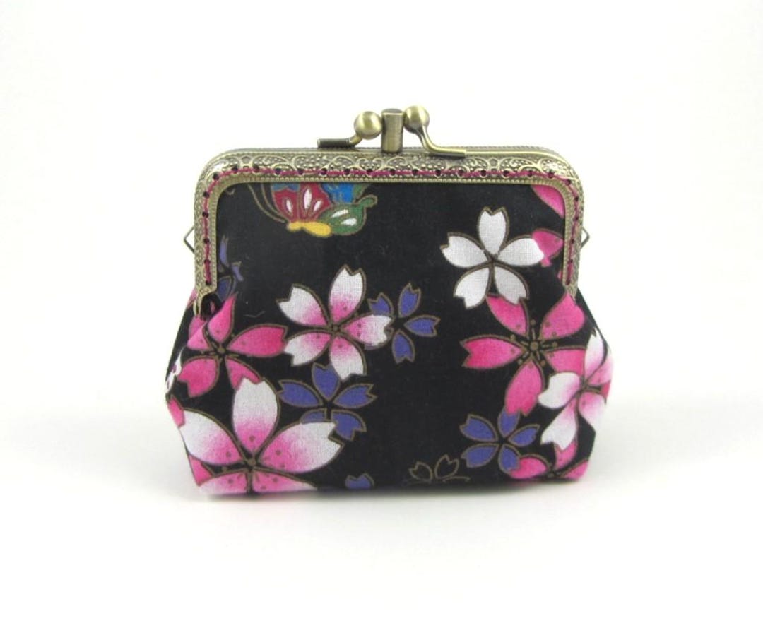 Double Kiss Clasp Wallet, Card and Coin Purse With Twin Pockets ...