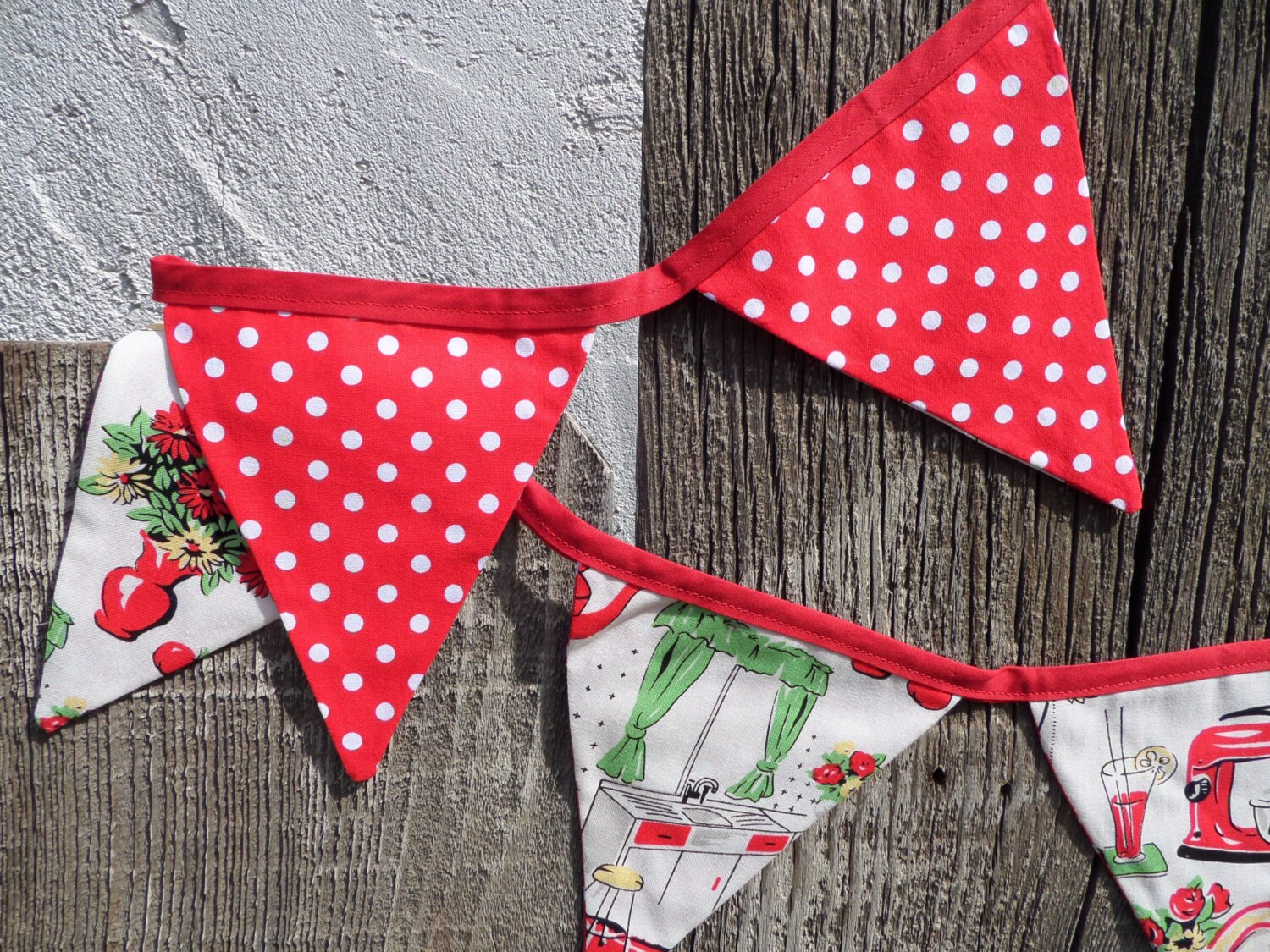 Bunting / Banner / Pennant VINTAGE Chef at Heart With - Etsy