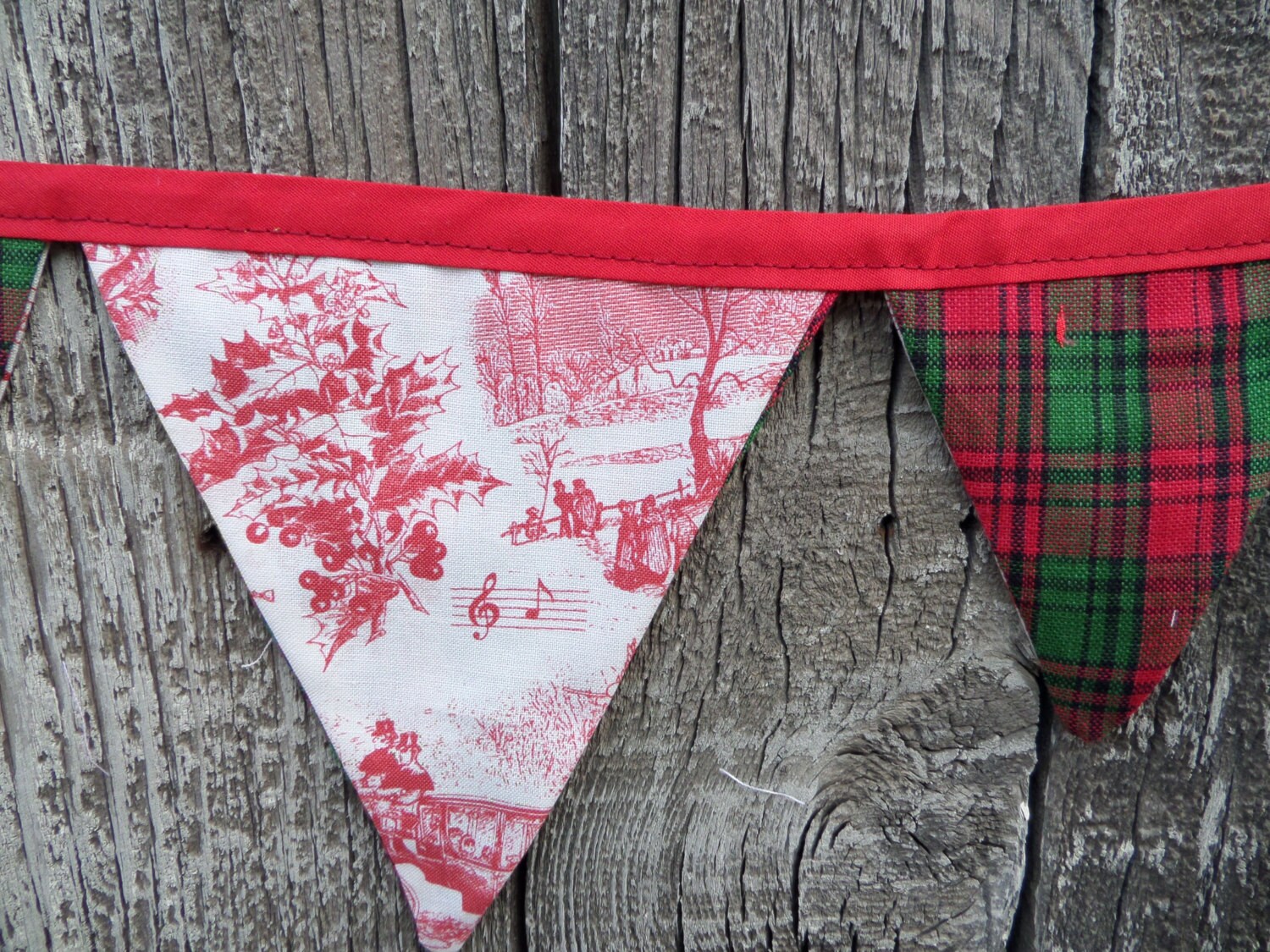 4 Foot Long Vintage Christmas Inspired Banner - Etsy