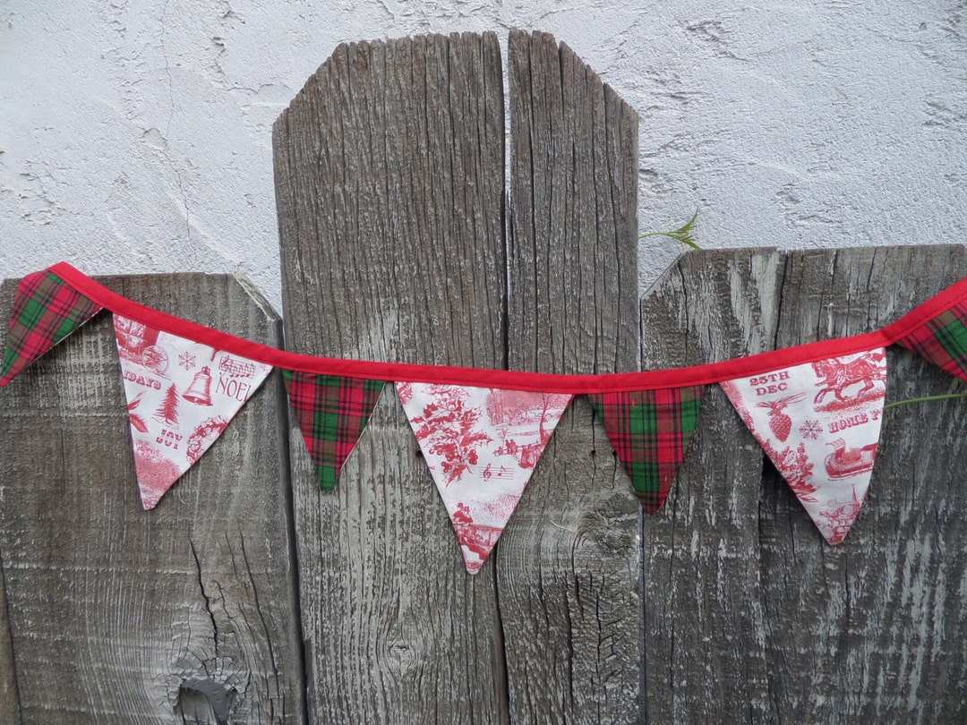4 Foot Long Vintage Christmas Inspired Banner - Etsy