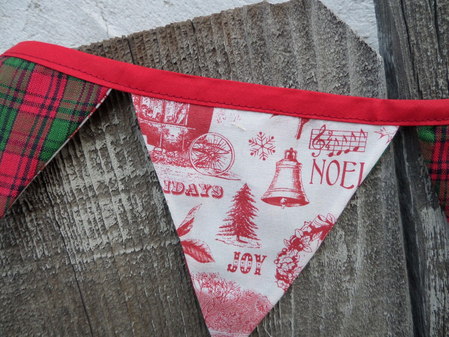 4 Foot Long Vintage Christmas Inspired Banner - Etsy