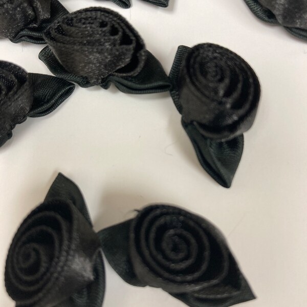 Satin Ribbon Flowers - Etsy