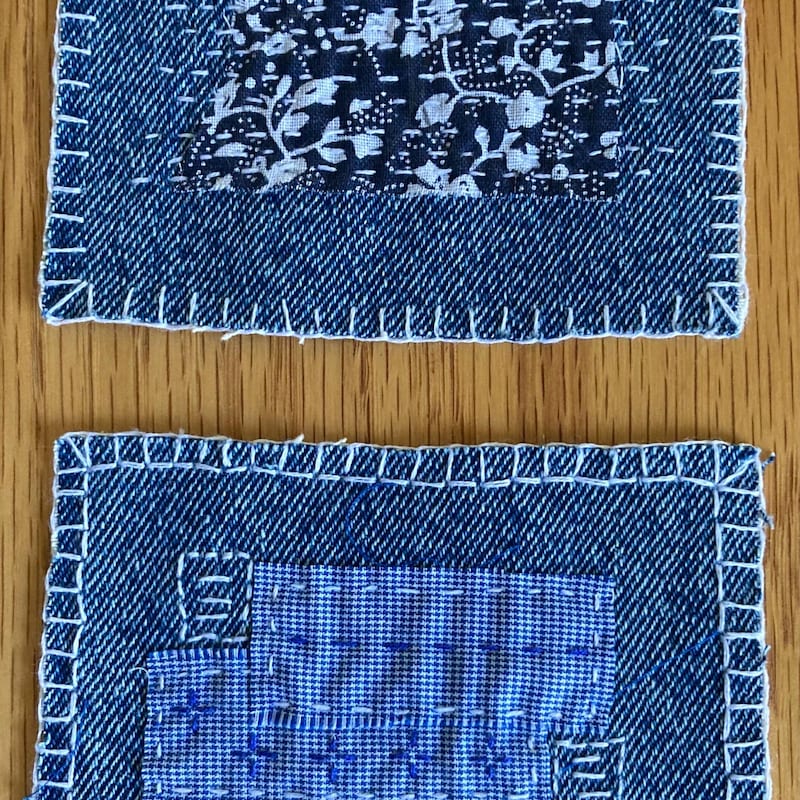 Denim Sashiko Patch - Etsy