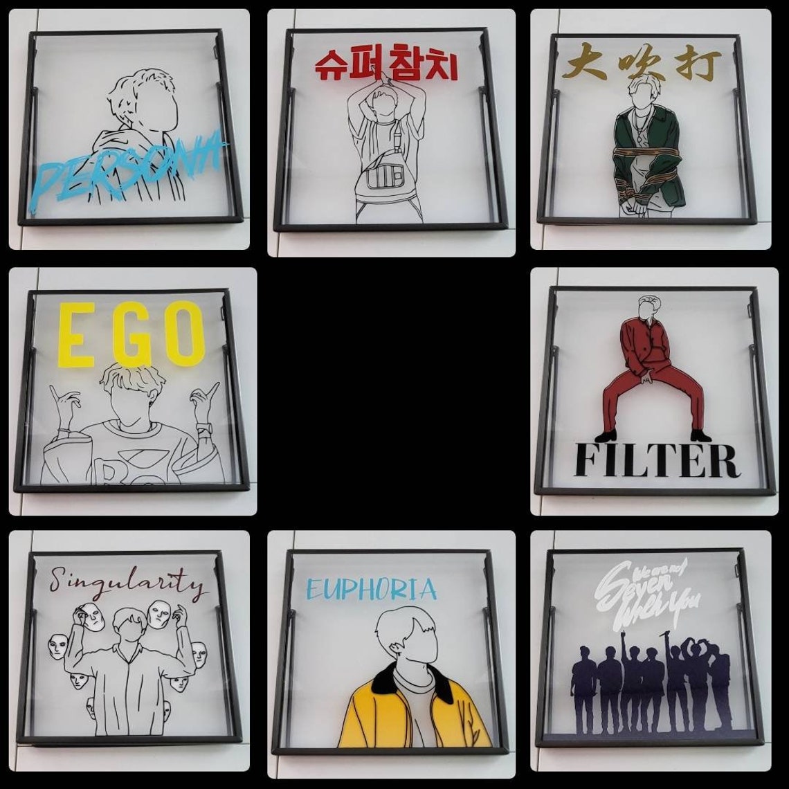 BTS Frames - Etsy