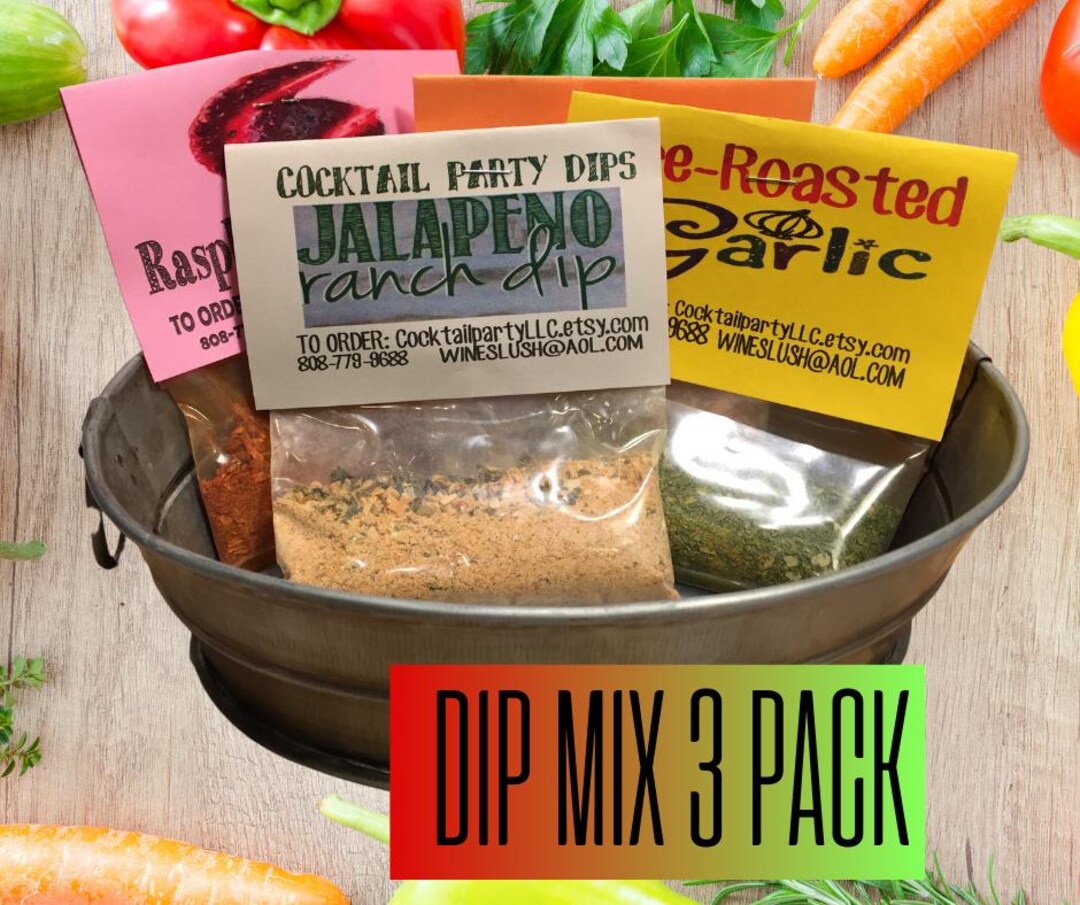 Dip Mixes 3 Dips| Seasoning Mixes| Herbs| No MSG| Gluten Free| Spices ...