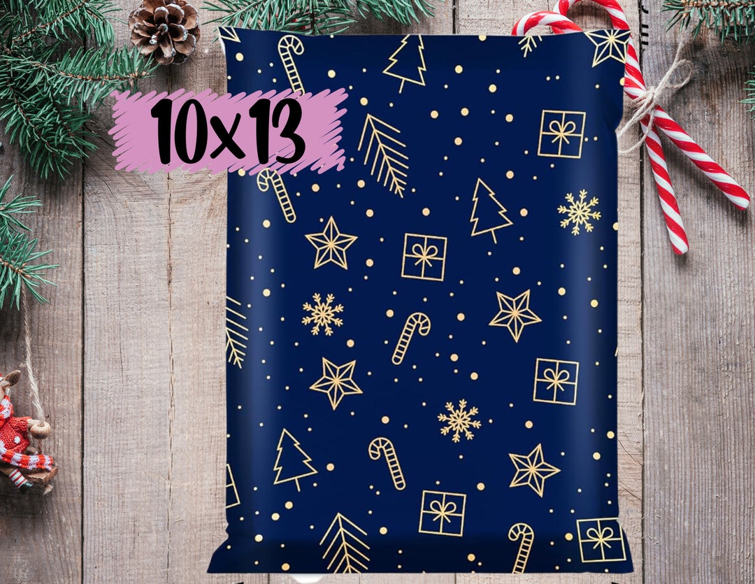 Holiday Symbols 10x13 Poly Mailers Christmas Envelope - Etsy