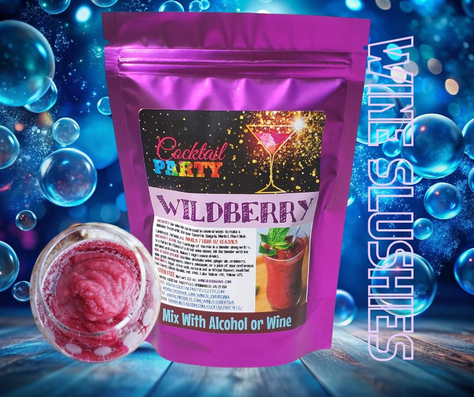 Wildberry Wine Slush| Party Supplies| Birthday Gift|party Favor ...