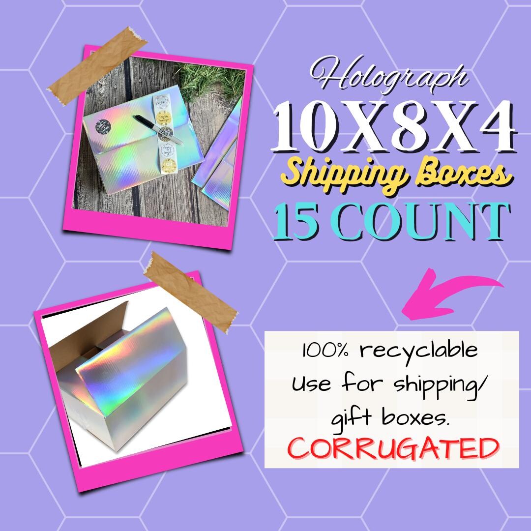 Gift Box 10x8x4 15 COUNT Corrugated Shipping Boxes Mailing Supplies ...