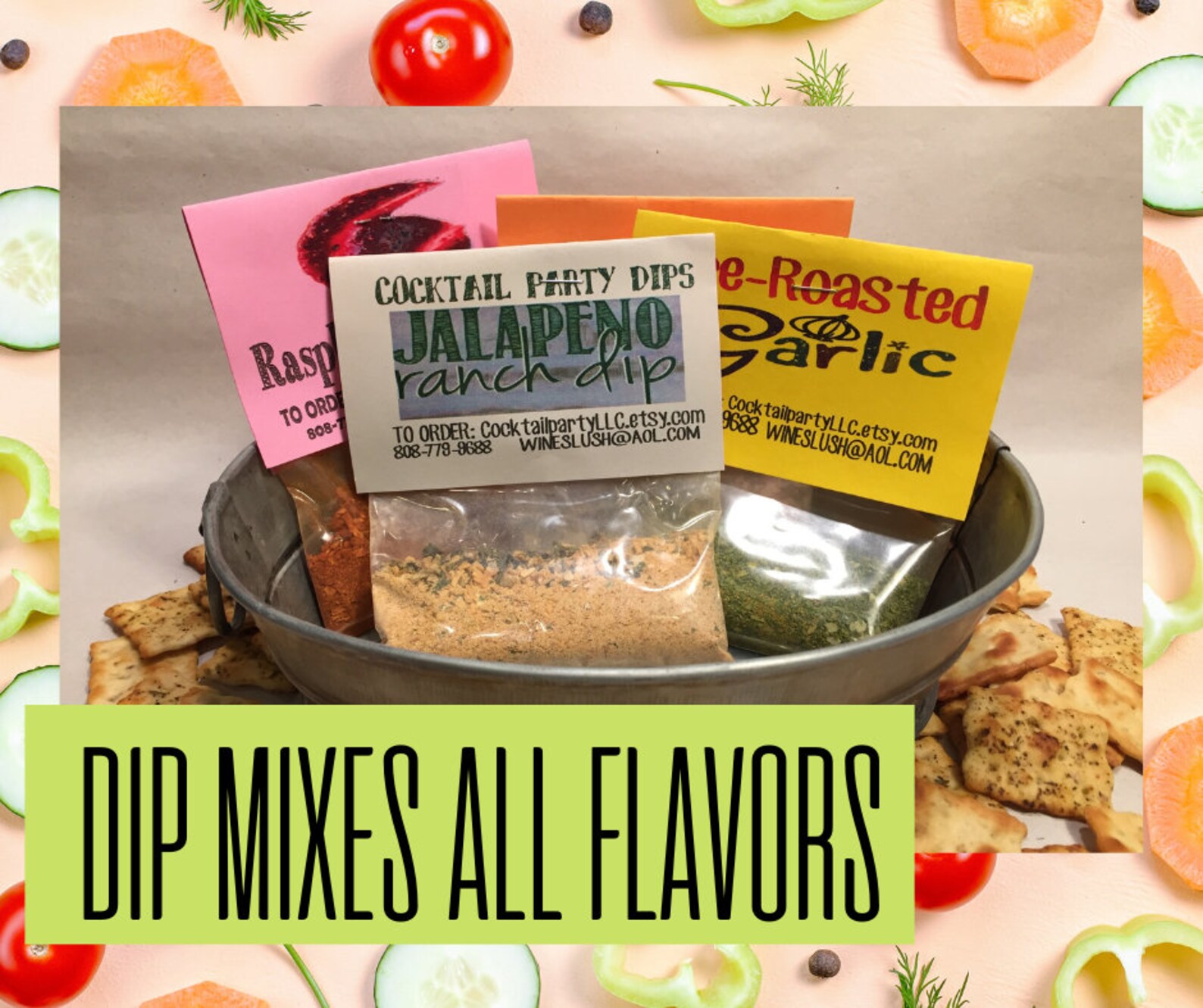 Dip Mixes ALL Flavors Spicy Savory Dessert| Cooking Mixes| Gluten Free ...