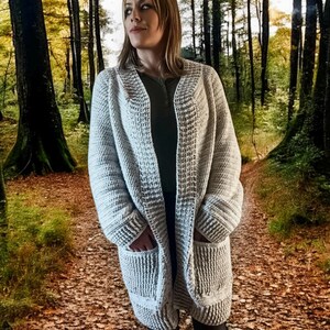 Crochet Pattern - Ribbed Crochet Cardigan - Crochet Woman's Cardigan ...