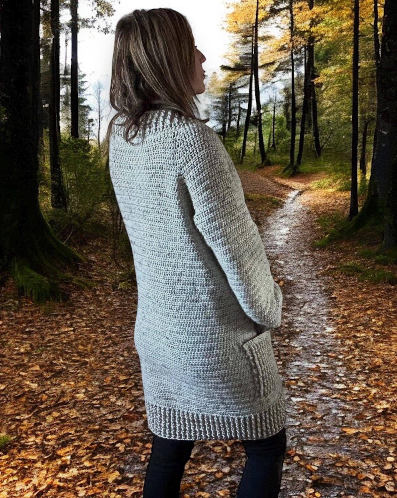 Crochet Pattern - Ribbed Crochet Cardigan - Crochet Woman's Cardigan ...