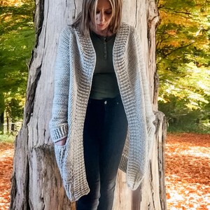 Crochet Pattern - Ribbed Crochet Cardigan - Crochet Woman's Cardigan ...