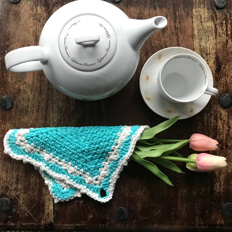 Crochet Dish Cloth Hot Pot Mat Pan Protector Large Coaster - Etsy UK