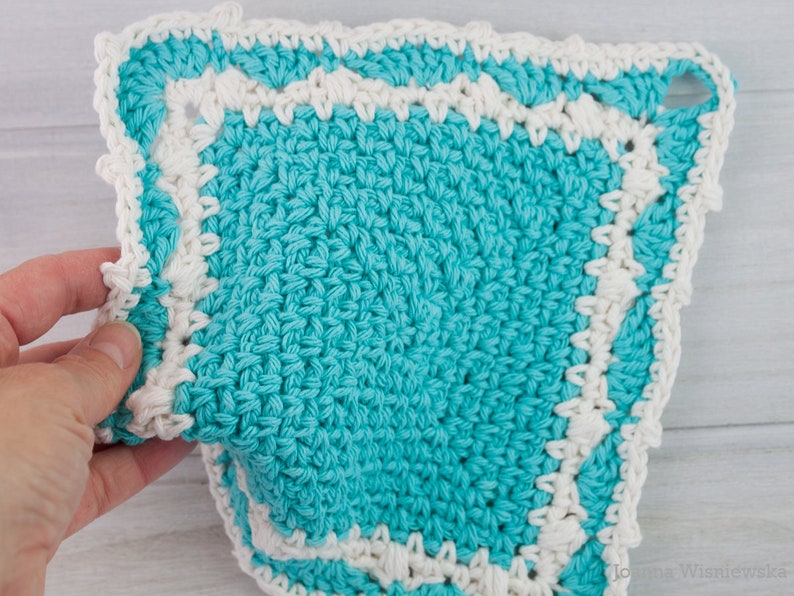 Crochet Dish Cloth Hot Pot Mat Pan Protector Large Coaster - Etsy UK