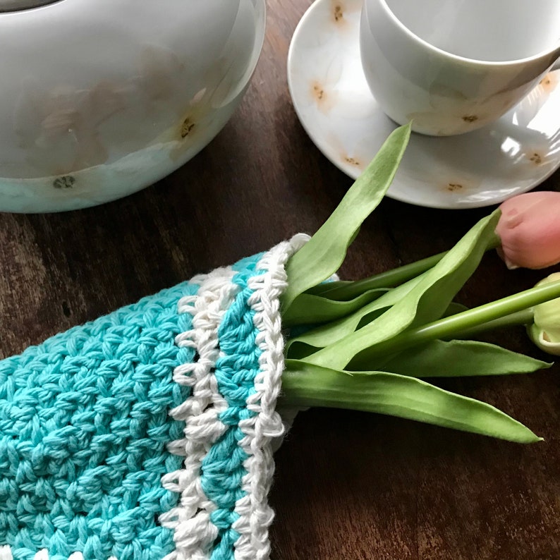 Crochet Dish Cloth Hot Pot Mat Pan Protector Large Coaster - Etsy UK