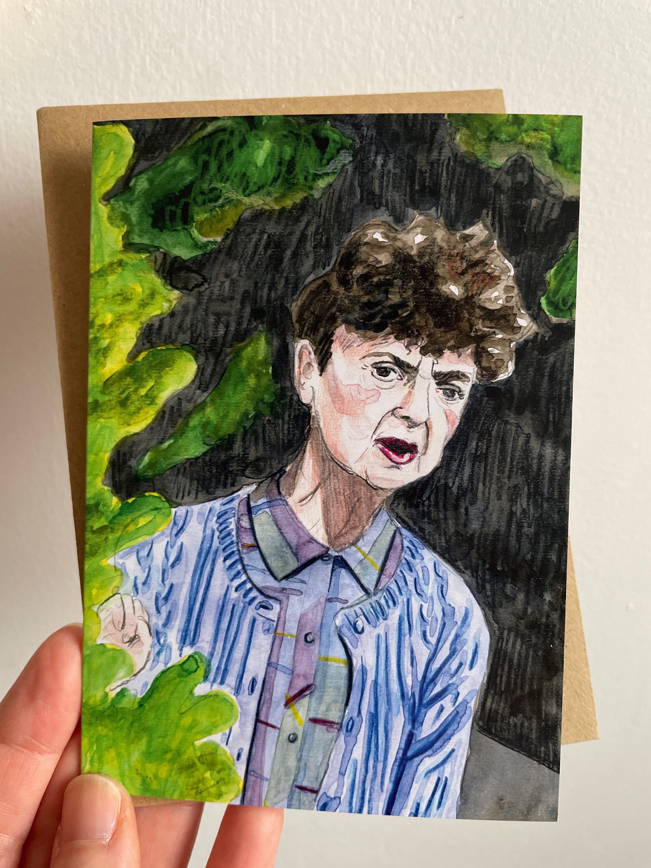 Mrs Mangle From Neighbours Greeting Card. - Etsy UK