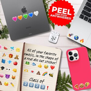 IPhone Emoji Sticker Pack 1750 Die Cut Emoji Stickers. From the iPhone ...