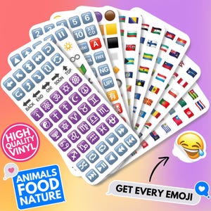 Emoji Stickers Pack: 1750 Waterproof iPhone Emojis - Etsy