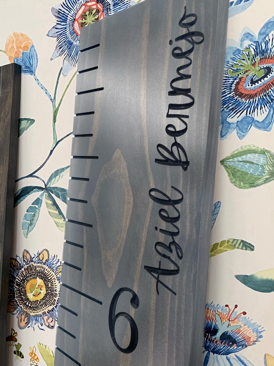 Engraved Wooden Growth Chart: Personalized Nursery Keepsake - Etsy