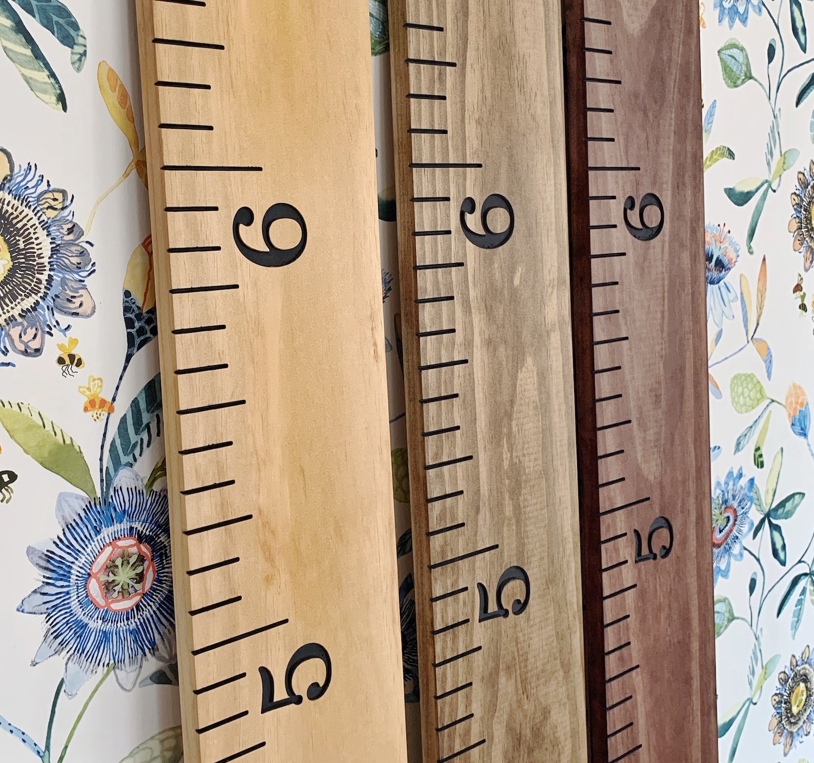 Custom Engraved Wooden Ruler Growth Chart: Six 6 Inch | Etsy