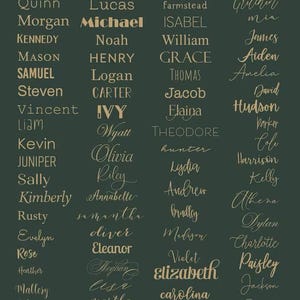 Engraved Growth Chart: Custom Name Add-on - Etsy