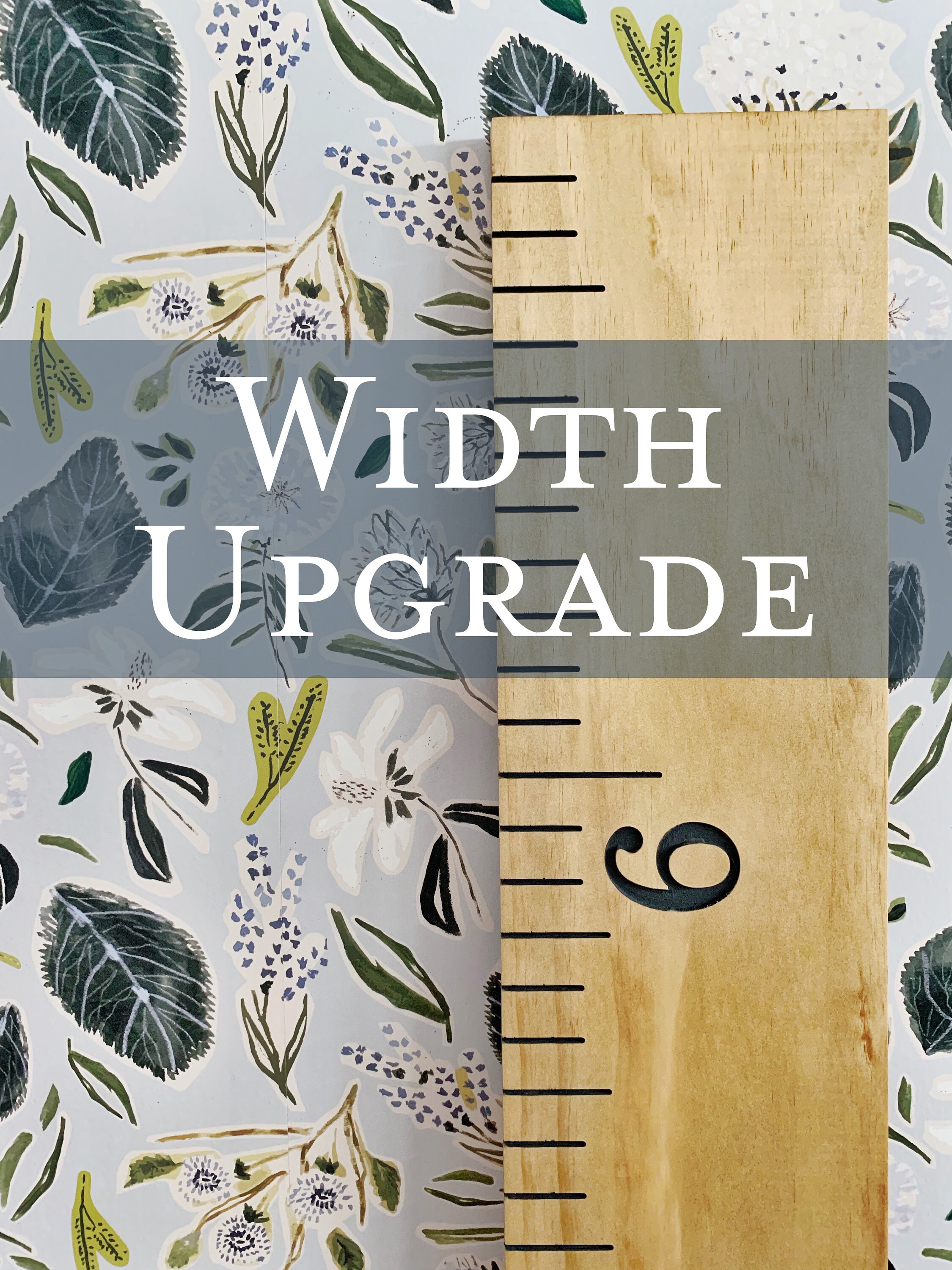 Engraved Growth Chart: Width Upgrade | Etsy