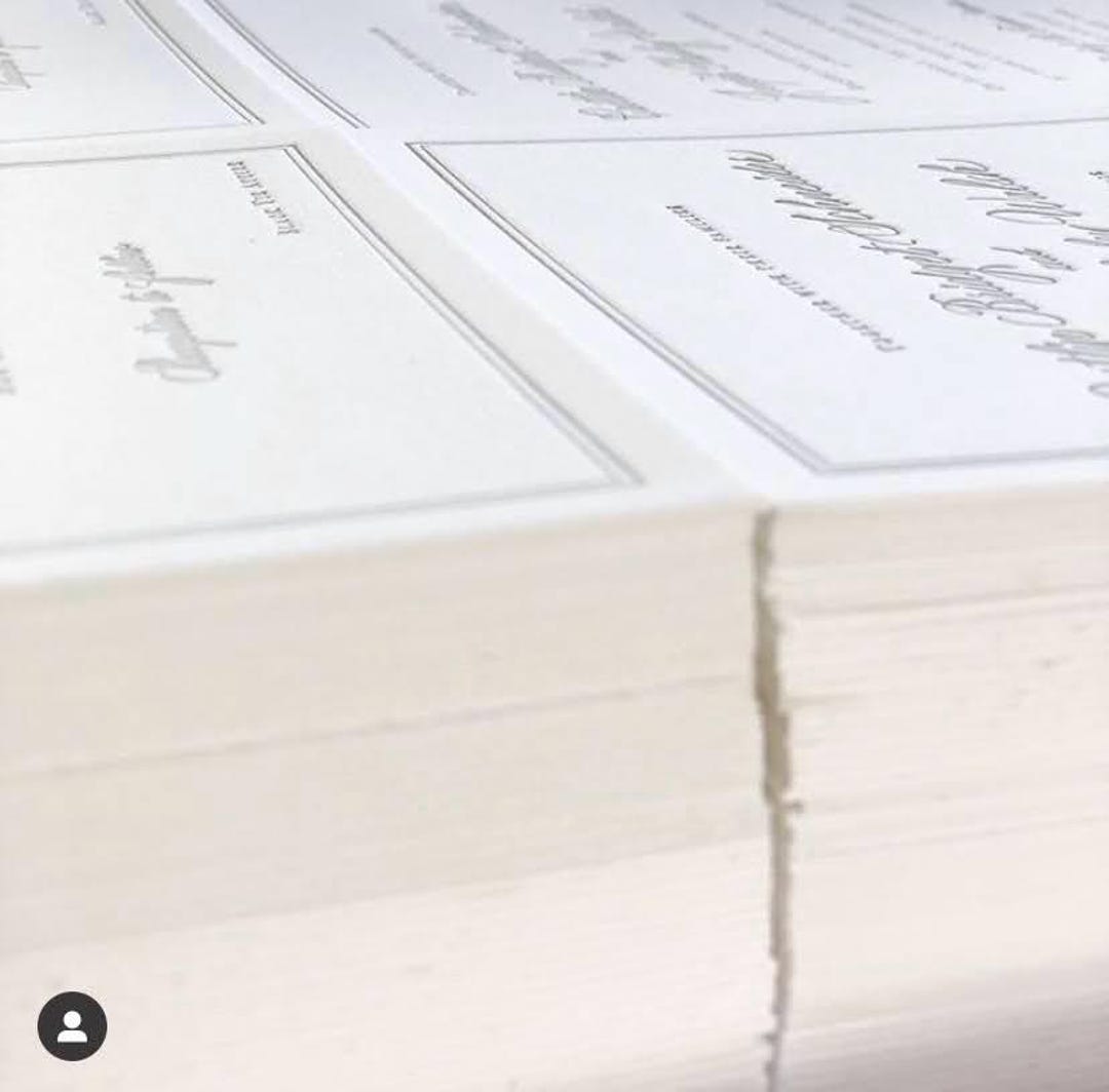 Custom Letterpress Printing, Letterpress Wedding Invitation, Engagement ...