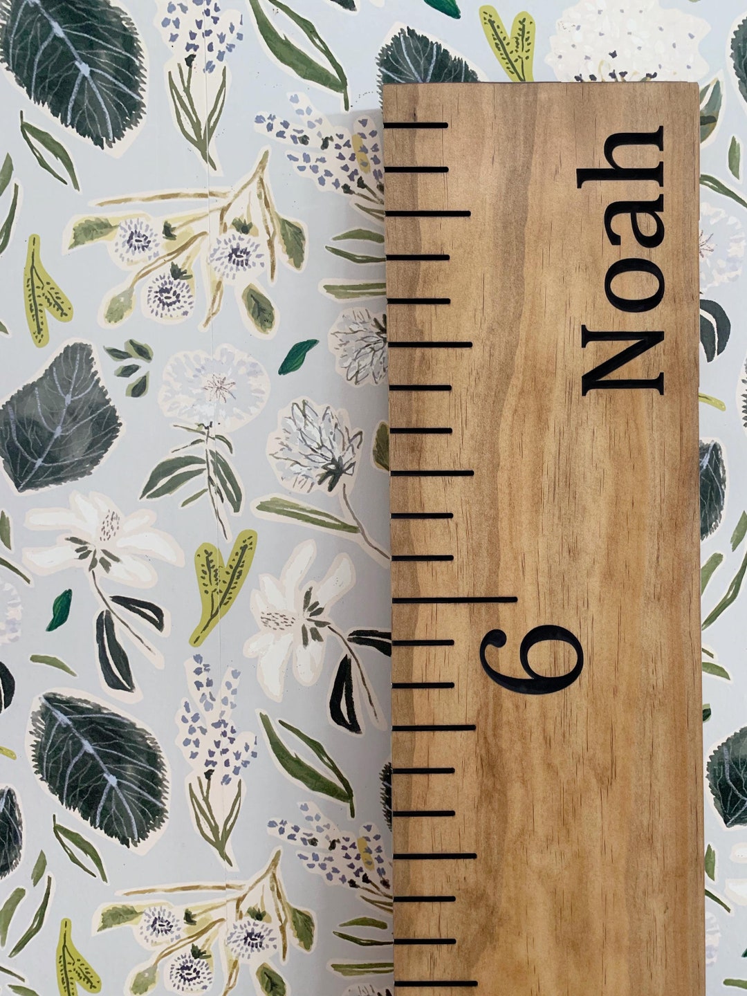 Engraved Wooden Ruler Growth Chart – Personalized Height Tracker for ...