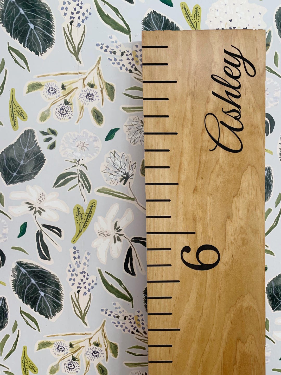 Engraved Wooden Growth Chart – Personalized Baby Shower Gift, Nursery ...