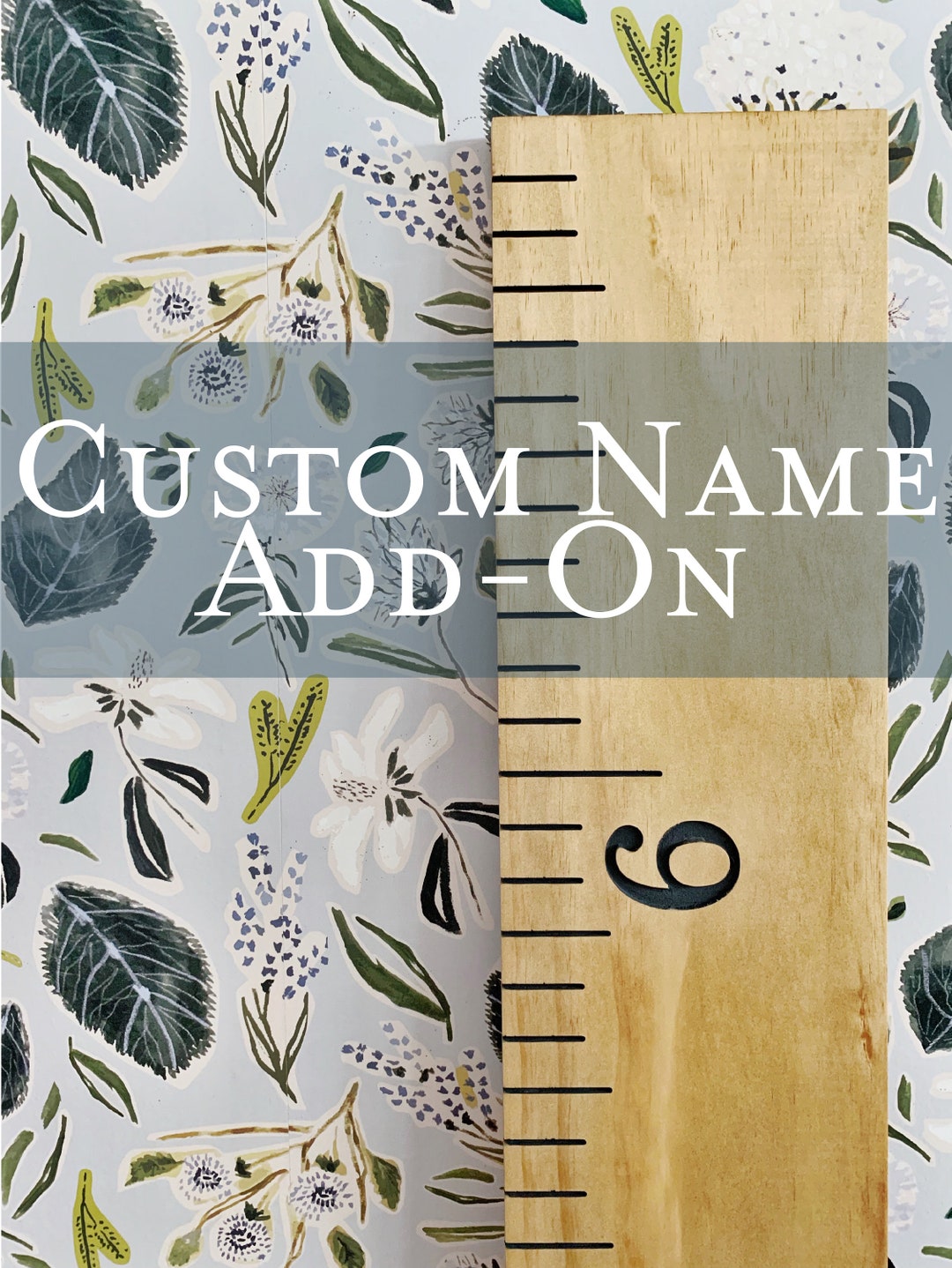 Engraved Growth Chart: Custom Name Add-on - Etsy