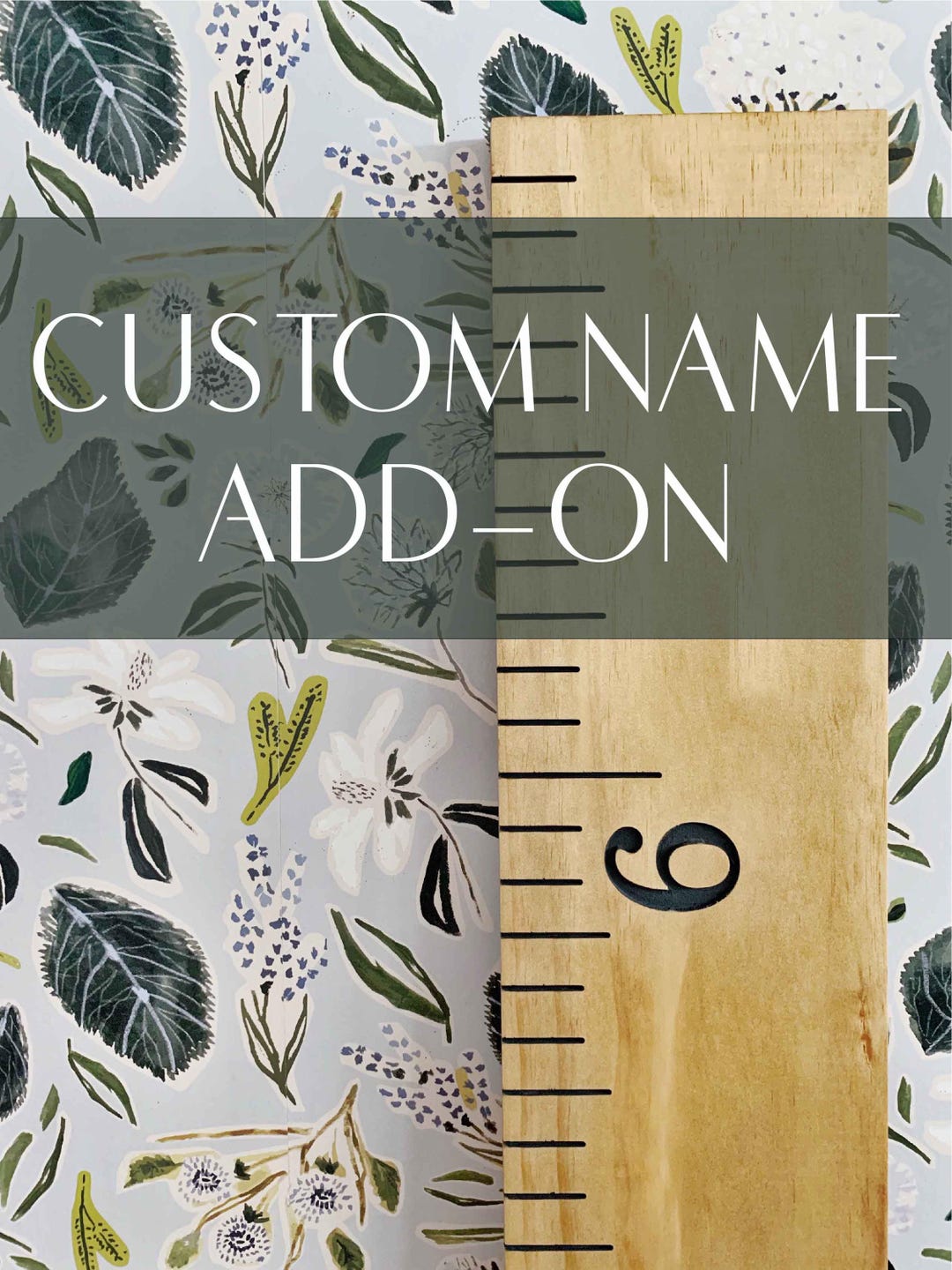Engraved Growth Chart: Custom Name Add-on - Etsy