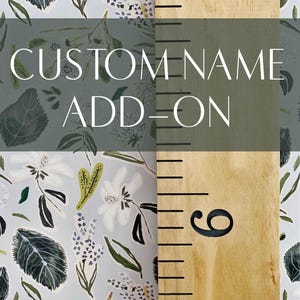 Engraved Growth Chart: Custom Name Add-on - Etsy