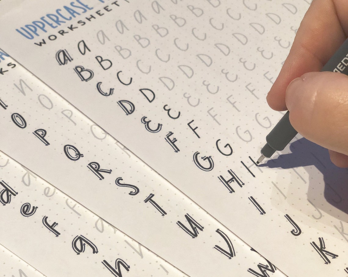 Italic Print Worksheets | Handwriting | Printable PDF | Digital ...