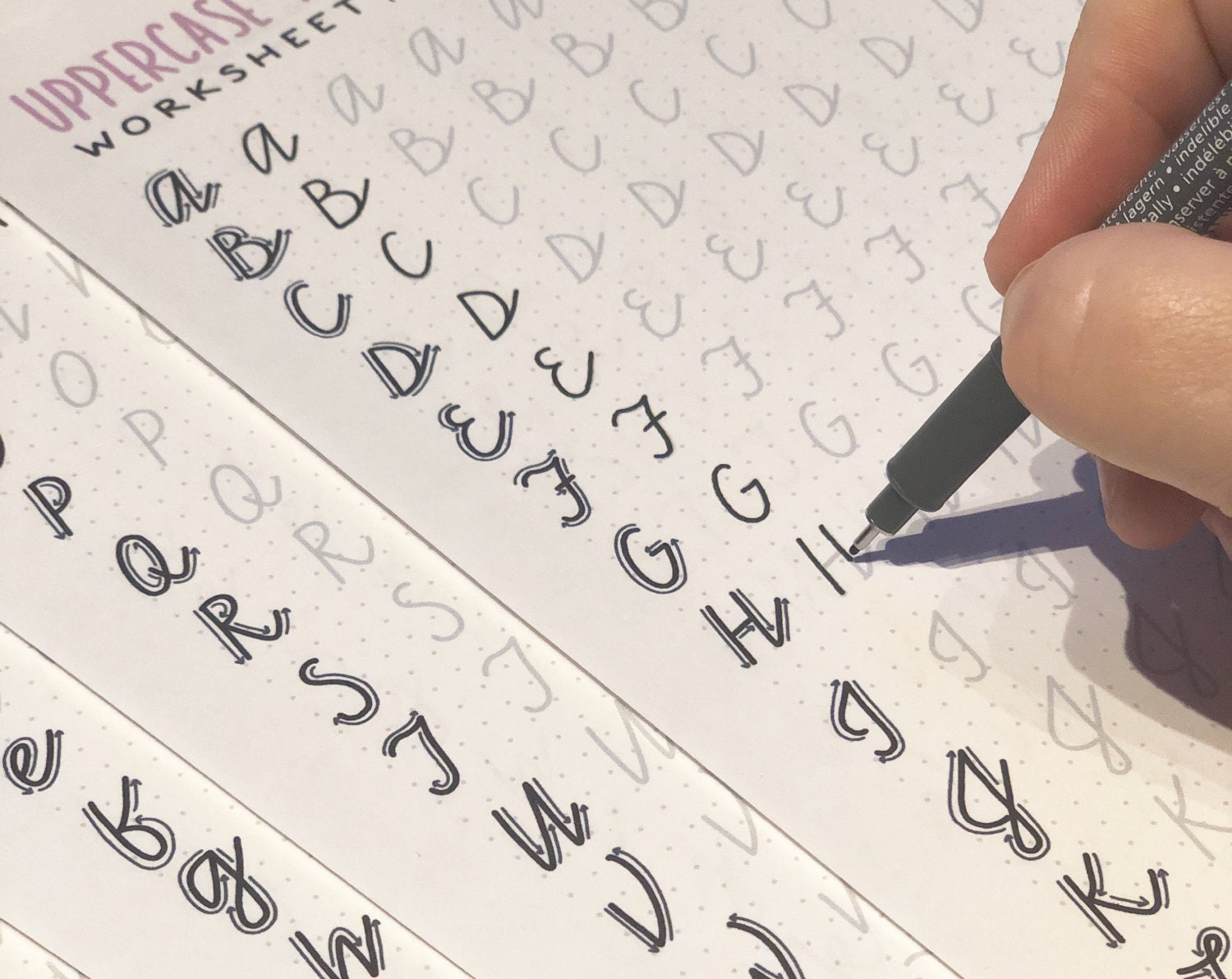 Italics Handwriting Worksheets