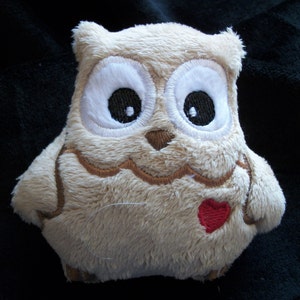Owl In-the-hoop Machine Embroidery Designs (plush Toy With Matching ...