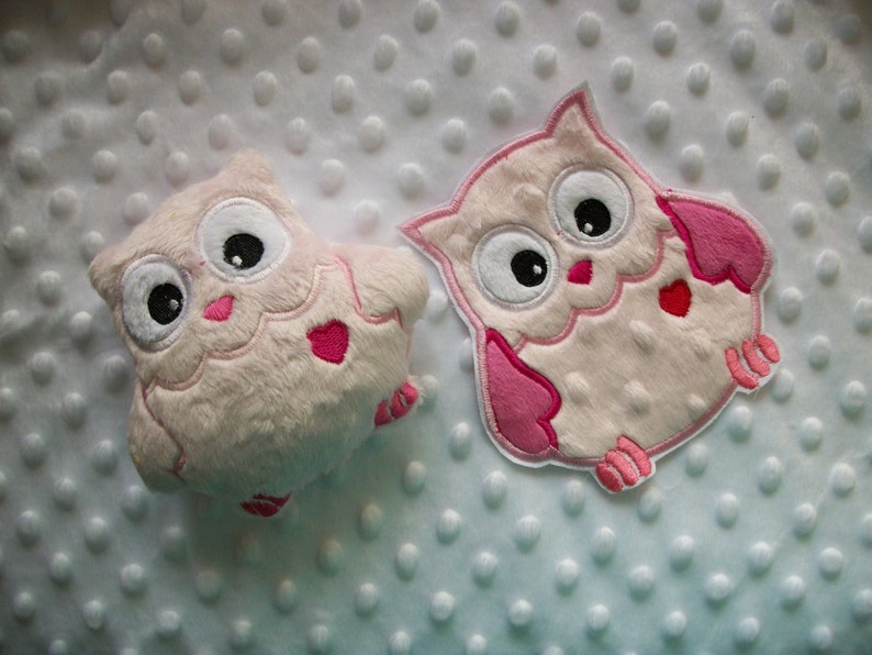 Owl In-the-hoop Machine Embroidery Designs (plush Toy With Matching ...