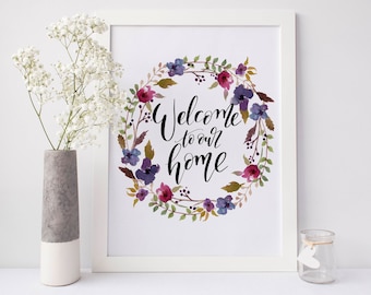 Welcome to our home | Etsy