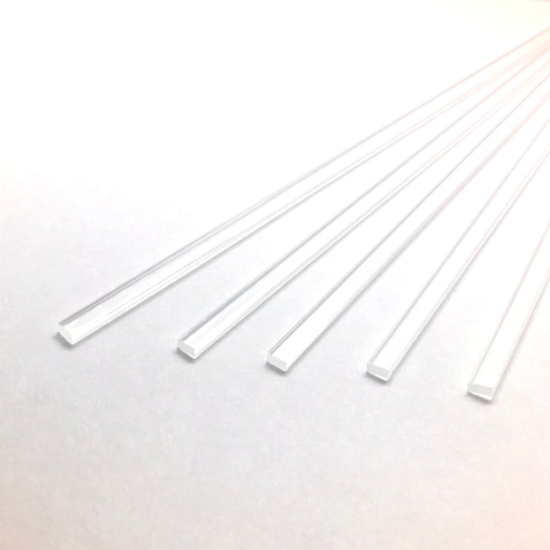 Flat Sticks - 30pcs Acrylic PLEXIGLASS Sticks, Long Flat, Transparent ...