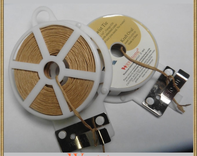 65ft (20m) Paper Twist Tie Roll With Cutter - Kraft String - Etsy