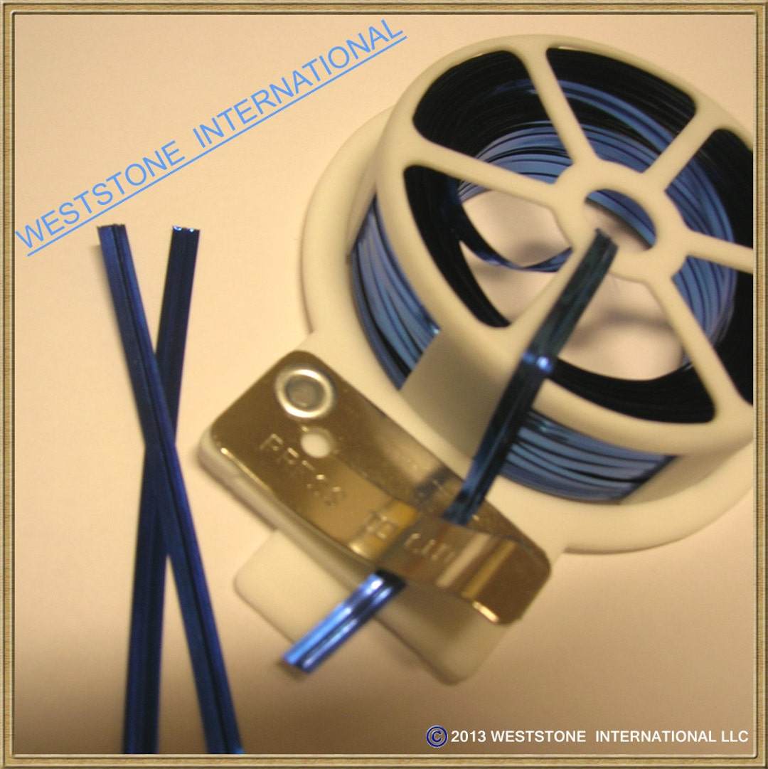65FT Metallic Twist Tie Spool With Cutter - Blue - Etsy