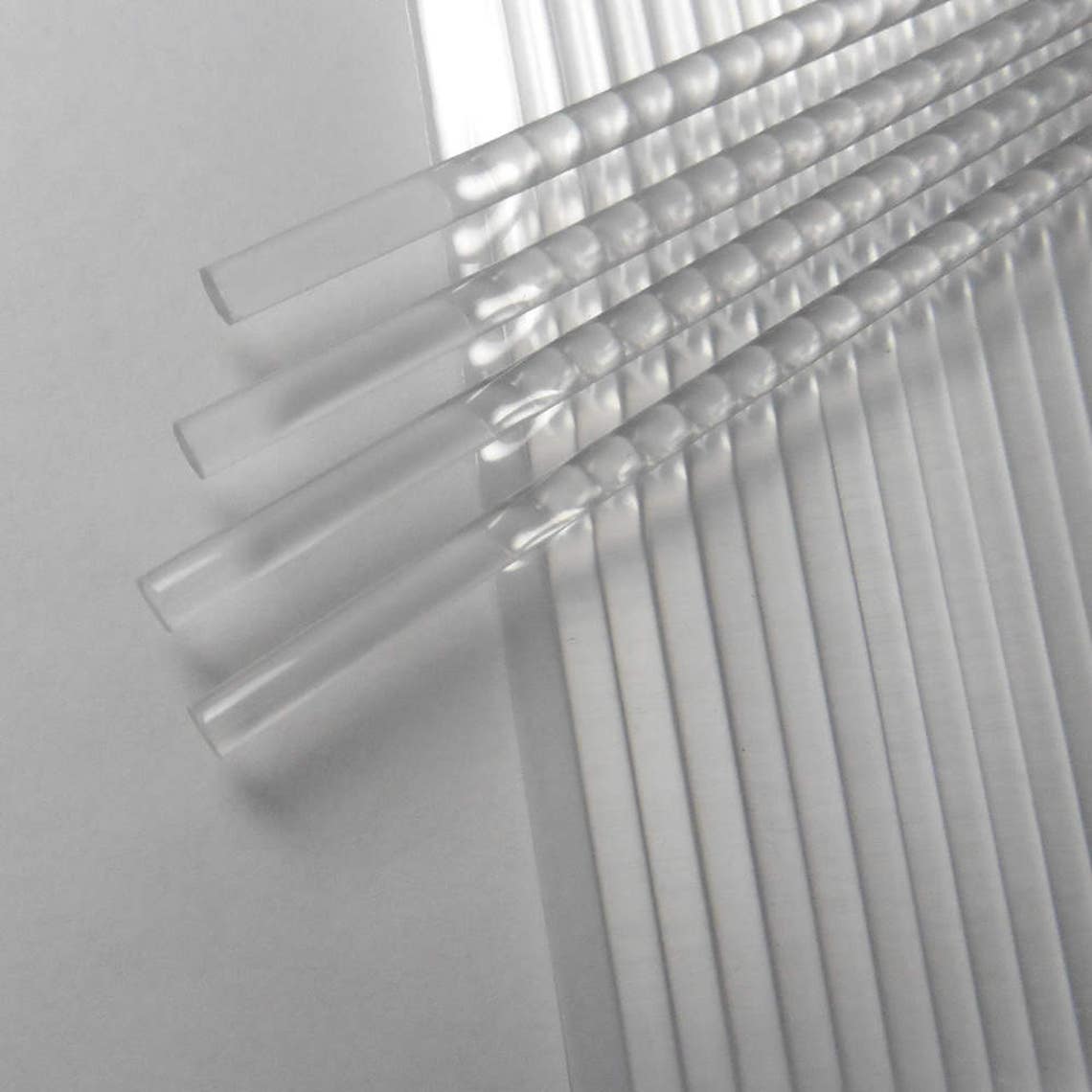 30pcs Acrylic Rods, Round, Transparent Clear, Standard Tolerance With ...