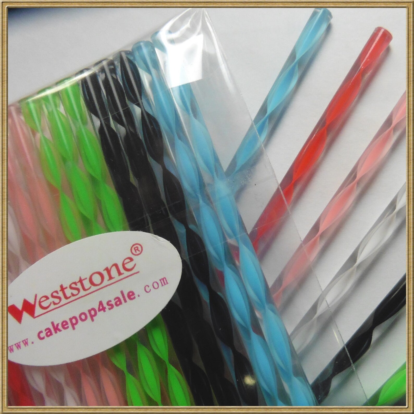 50pcs 6" (15cm) Acrylic Sticks for Cake Pops or Lollipop Candy - Blue ...