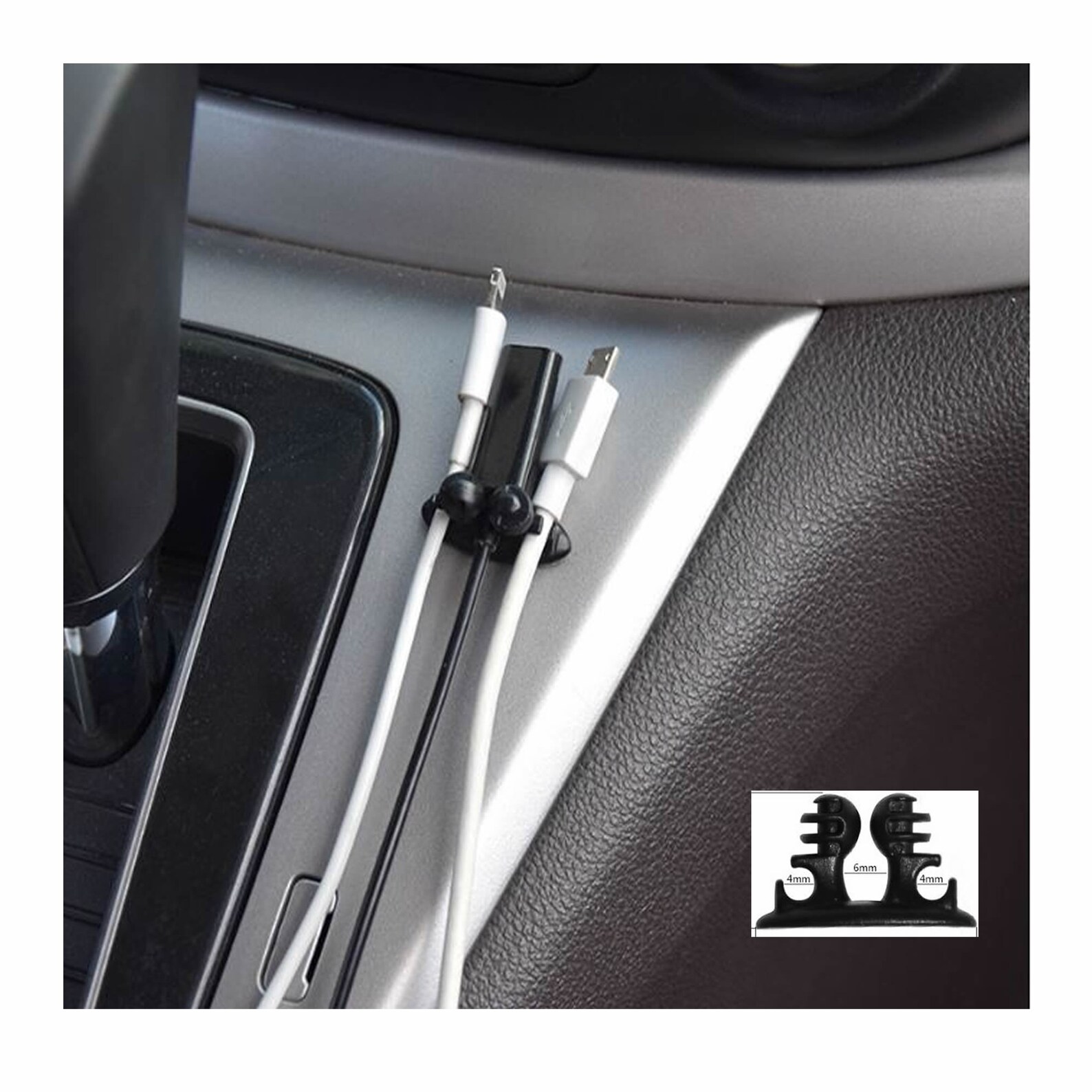 Weststone Black Self-adhesive 3 Hole Cable Clip Cord - Etsy