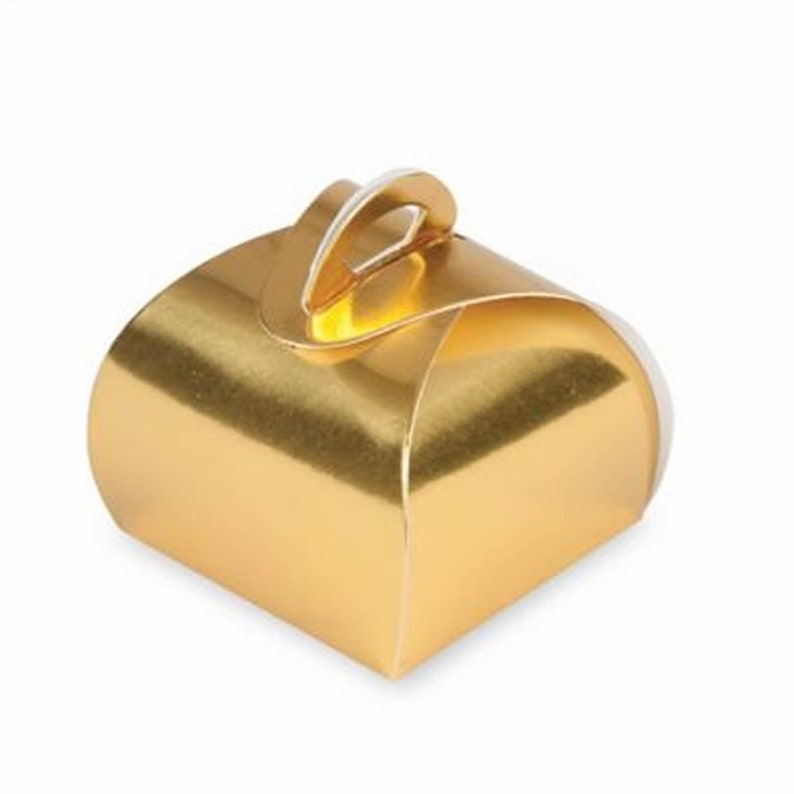 25 Single Truffle Totes 1 1/2" L X 1 1/2" W X 1 1/4" - Gold, Silver or ...