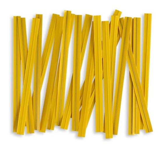 100pcs Bright Colorful Yellow Plastic/Paper coated | Etsy